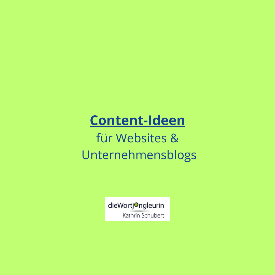 Ideen für Websites | Content-Erstellung für Unternehmensblogs